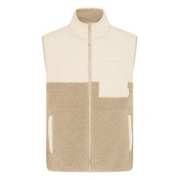 Pl&uuml;schweste Blend "Pl&uuml;schweste BHErmin", Herren, Gr. XXL, beige (oyster gray), Obermaterial: 100% Polyester PES., Westen