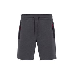 !Solid Shorts SOLID "Shorts SDVinnie", Herren, Gr. L, N-Gr, grau (dunkelgrau melange), Obermaterial: 78% Polyester PES. 18% Viskose CV. 4% Elasthan EL., Hosen Shorts
