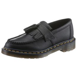 Mokassin Dr. Martens "Black Virginia Adrian", Damen, Gr. 41, schwarz, Leder, festlich, Schuhe Mokassin, Chunky Slipper, Schlupfschuh mit modischer Tassel - schmale Form