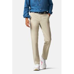 Chinos MEYER "Bonn 1-8079", Herren, Gr. 29, Normalgr&ouml;&szlig;en, beige, 55% Baumwolle, 42% Polyester, 3% Elasthan, unifarben, regular fit lang, Hosen, aus Bio-Baumwolle