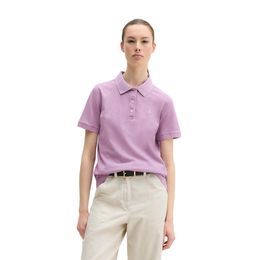 Marc O'Polo Poloshirt MARC O'POLO "aus Piqu&eacute;-Jersey", Damen, Gr. L, warm lila, Obermaterial: 96% Baumwolle, 4% Elasthan, unifarben, regular fit, Shirts