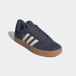 Sneaker adidas Sportswear "VL COURT 3.0", Herren, Gr. 42,5, blau (shadow navy, sanftes wei&szlig;, legend ink), Leder, Synthetik, Schuhe Sneaker, inspiriert vom Design des adidas samba