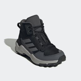 Wanderschuh adidas terrex "TERREX AX4R MID", Kinder, Gr. 36, schwarz (core schwarz, grefou, grausix), Synthetik, Textil, Schuhe Wanderschuh, f&uuml;r Kinder