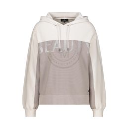 monari Sweatshirt Damen Gr&ouml;&szlig;e XL taupe / wei&szlig;