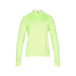 Nike Funktionsshirt 'Stride' Herren Gr&ouml;&szlig;e L neongr&uuml;n / silber