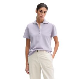 Marc O'Polo Poloshirt MARC O'POLO "aus Garment-Dyed-Piqu&eacute;-Jersey", Damen, Gr. L, dusty lavender, Obermaterial: 100% Baumwolle, unifarben, regular fit, normaler Saum, Shirts