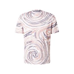EA7 Emporio Armani Funktionsshirt Herren Gr&ouml;&szlig;e S elfenbein / dunkelgrau / rosa