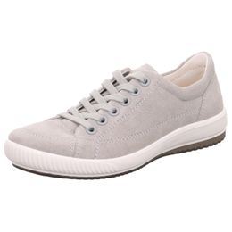 Sneaker Legero "TANARO 5.0", Damen, Gr. 37, grau (aluminio (grau)), Veloursleder, unifarben, Schuhe Sneaker, Freizeitschuh, Halbschuh, Schn&uuml;rschuh mit softem Schaftabschluss