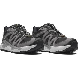 Sneaker Salomon "XC ROAM LEATHER", Herren, Gr. 47, schwarz, castlerock, lunar rock, Leder, Textil, Schuhe Sneaker