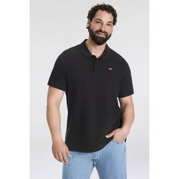 LEVI'S&reg; PLUS Poloshirt LEVI'S PLUS "BIG O.G. BATWING POLO", Herren, Gr. XL (60/62), schwarz, Piqu&eacute;, Obermaterial: 100% Baumwolle, normal, ohne Ausschnitt, B&uuml;ndchen, Shirts