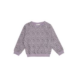 name it Sweatshirt 'NMFBEARTA' M&auml;dchen Gr&ouml;&szlig;e 104 lavendel / schwarz / wei&szlig;