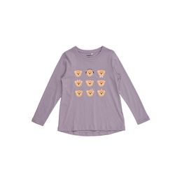 name it Shirt 'NMFVIOLET' M&auml;dchen Gr&ouml;&szlig;e 110 camel / mauve / schwarz