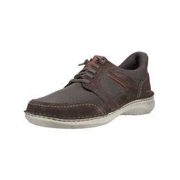 Sneaker Josef Seibel "Josef Seibel Sneaker Leder/Textil", Herren, Gr. 42, asphalt, Leder, Textil, Schuhe Sneaker