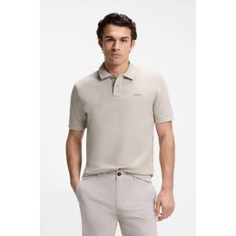 Poloshirt BOSS Orange "Prime", Herren, Gr. XL, open grau070, Jersey, Obermaterial: 100% Baumwolle, regular fit h&uuml;ftlang, hoch geschlossener Ausschnitt, eng elastischer Bund, Shirts, mit Polokragen