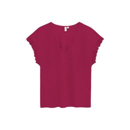 V&eacute;ro Moda VERO MODA Damen Blusenshirt "VMIBILSA S/S V-NECK TOP JRS BTQ"jazzy, Gr. M, unifarben, Jersey, Obermaterial: 64% Viskose, 36% Polyester, Shirts, mit