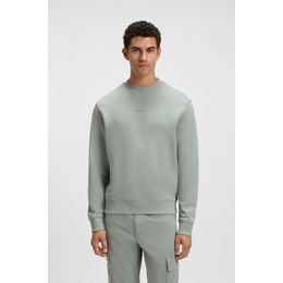Sweatshirt BOSS Orange "WeSmallcrew", Herren, Gr. 3XL, open gr&uuml;n351, Sweatware, Obermaterial: 100% Baumwolle, relaxed fit, Rundhals, eingesetzt B&uuml;ndchen, Sweatshirts Sweatshirt, mit Logo auf der Brust