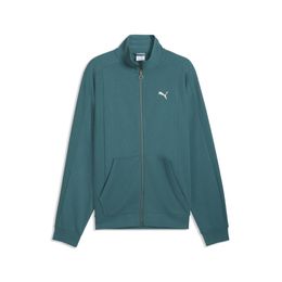 Sweatjacke Puma "Puma Class Relaxed Pinnacle Trainingsjacke Herren", Herren, Gr. S, emerald ice gr&uuml;n, Obermaterial: 32% Polyester, 68% Baumwolle. Rippe: 97% Baumwolle, 3% Elasthan. Seitenpartie: 60% Baumwolle, 40% Polyester. Besatz: 100% Baumwolle, Sweatjacken Sweatjacke