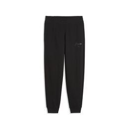 Puma Damen Sporthose "Essentials Script Jogginghose Damen"schwarz, Gr. XS, bedruckt, Obermaterial: 32% Polyester, 68% Baumwolle; Taschenfutter: 100%