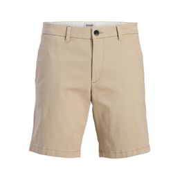 Jack & Jones PlusSize Chinohose "JPSTMARCO DYLAN CHINO SHORTS PLS", Herren, Gr. 46 (6XL), N-Gr, string, Web, Obermaterial: 98% Baumwolle, 2% Elasthan, JACK & JONES PLUSSIZE, unifarben, regular fit, Hosen Chinohose
