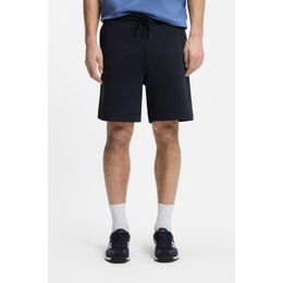 Sweatshorts BOSS Orange "Sewalk", Herren, Gr. 6XL, N-Gr, blau (dunkelblau404), Sweatware, Obermaterial: 100% Baumwolle, unifarben, gerade, Hosen Sweatshorts, mit BOSS Markenlabel