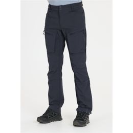 Cargohose WHISTLER "Kodiak", Herren, Gr. S, US-Gr&ouml;&szlig;en, dunkelblau, blau, 94% Polyamid, 6% Elasthan, mehrfarbig, lang, Hosen Cargohose, mit verstellbarem Bund