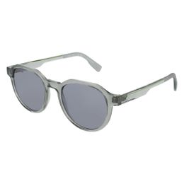 Lacoste L6087S | Herren-Sonnenbrille | Fassung: Vollrand, Eckig, Kunststoff, Grau Transparent | Glasfarbe: Grau