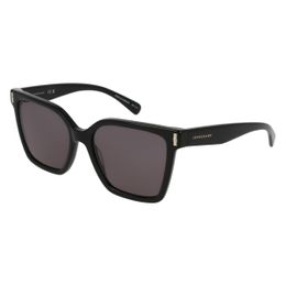 Longchamp LO802S | Damen-Sonnenbrille | Fassung: Vollrand, Eckig, Acetat, Schwarz | Glasfarbe: Grau