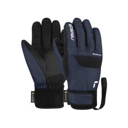 Skihandschuhe Reusch "Bolt SC GORE-TEX Junior", M&auml;dchen, Gr. 5,5, dunkelblau, schwarz, 90% Polyester, 10% Polyurethan, mehrfarbig, Handschuhe, warm, wasserdicht und atmungsaktiv