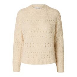 Selected Pullover 'SLFALFI LS' Damen Gr&ouml;&szlig;e S creme