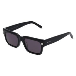 Givenchy GV40039U | Unisex-Sonnenbrille | Fassung: Vollrand, Quadratisch, Kunststoff, Schwarz Gl&auml;nzend | Glasfarbe: Grau