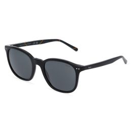 Polo by Ralph Lauren PH4188 | Herren-Sonnenbrille | Fassung: Vollrand, Quadratisch, Acetat, Schwarz | Glasfarbe: Grau