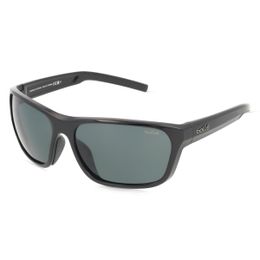 Boll&eacute; Boll&eacute; STRIX | Unisex-Sonnenbrille | Fassung: Vollrand, Quadratisch, Kunststoff, Schwarz | Glasfarbe: Grau