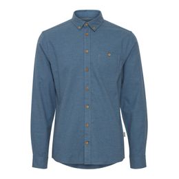 Langarmhemd Blend "Langarmhemd BHShirt", Herren, Gr. S, N-Gr, blau (copen blau), Obermaterial: 100% Baumwolle CO., Hemden