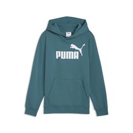 Hoodie Puma "ESS No. 1 Logo Fleece-Hoodie Jungen", Jungen, Gr. 152, emerald ice gr&uuml;n, Obermaterial: 34% Polyester, 66% Baumwolle. Kapuzenfutter: 100% Baumwolle. Rippe: 3% Elasthan, 97% Baumwolle, normal, Sweatshirts Hoodie