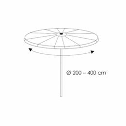 Boni-Shop&reg; Ampelschirm Schutzh&uuml;lle 64x250 cm, wetterfest, wasserdicht