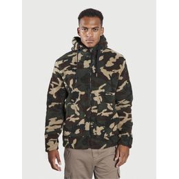 REDEFINED REBEL EST. 2013 Sweatshirt REDEFINED REBEL "Redefined Rebel Sweat RRMaxim Sweat", Herren, Gr. S, gr&uuml;n (army camo), Fleece, 100% Polyester, lang, R&uuml;ckenausschnitt, Sweatshirts Sweatshirt