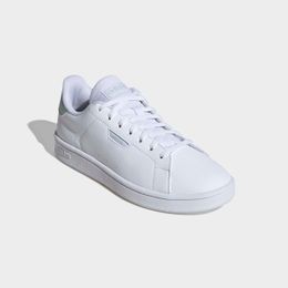 Sneaker adidas Sportswear "URBAN COURT", Damen, Gr. 40, wei&szlig; (cloud wei&szlig;, linen gr&uuml;n metallic, linen gr&uuml;n metallic), Synthetik, Schuhe Sneaker