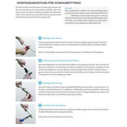 Boni-Shop&reg; Schraubfitting Kupplung 20 x 2 - 20 x 2