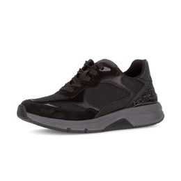 Sneaker Gabor "Sneaker low", Herren, Gr. 36, schwarz, Schuhe Sneaker