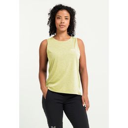 Tanktop Jack Wolfskin "WILDTRAIL TANK TOP W", Damen, Gr. L (42/44), daisy, Obermaterial: 100% Polyester, normal, Rundhals, Tops Tanktop