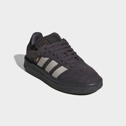 Sneaker adidas originals "SAMBA XLG", M&auml;dchen, Gr. 35,5, utility schwarz, chalk pearl, utility schwarz, Leder, Schuhe Sneaker, f&uuml;r Kinder & Jugendliche