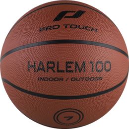 Basketball Pro Touch "HARLEM 100" Gr. 7, braun, schwarz, B&auml;lle, 7, Synthetik, f&uuml;r Erwachsene, f&uuml;r Training und Freizeit, robuste Verarbeitung