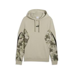 Hoodie Puma "Camo Hoodie Herren", Herren, Gr. L, pebble gray beige, Obermaterial: 68% Baumwolle, 32% Polyester; Kapuzenfutter: 100% Baumwolle; Rippe: 3% Elasthan, 97% Baumwolle, normal, Sweatshirts Hoodie