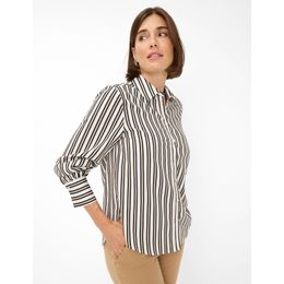 Klassische Bluse Brax "Style VIC", Damen, Gr. 40, schwarz, Web, 88% Viskose, 12% Polyamid, Blusen Bluse