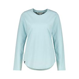 alife and kickin Langarmshirt ALIFE & KICKIN "Damen LeabellaAK A", Damen, Gr. L, ice, 100% Baumwolle (Bio), Shirts Langarmshirt