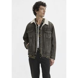 Levi's Jeansjacke LEVI'S, Herren, Gr. S, salt lake sherpa, Jeans, Obermaterial: 100% Baumwolle, relaxed fit normal, Manschette, Jacken Jeansjacke, Warm gef&uuml;ttert