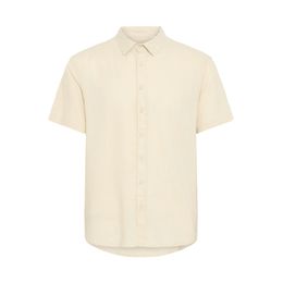 Leinenhemd Blend "Leinenhemd BHVIC", Herren, Gr. XXL, N-Gr, beige (bleached sand), Obermaterial: 55% Leinen LI. 45% Viskose CV., Hemden