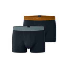 Lange Unterhose Schiesser "95/5 Multipacks", Herren, Gr. 8, sortiert 12, Single Jersey, Obermaterial: 95% Baumwolle, 5% Elasthan, eng, Unterhosen Lange Unterhose, mit farblich abgesetztem, sportlichem Logo-Webgummibund