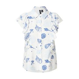 V&eacute;ro Moda Vero Moda Bluse 'VMSEASHELL' Damen Gr&ouml;&szlig;e L blau / hellblau / wei&szlig;