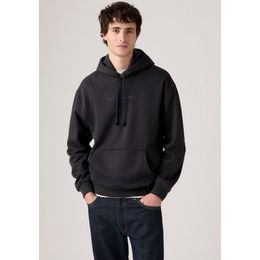 Levi's Hoodie LEVI'S, Herren, Gr. S, archival 2hp phantom, Sweatware, Obermaterial: 88% Baumwolle, 12% Polyester, unifarben, relaxed fit normal, ohne Ausschnitt, B&uuml;ndchen, Sweatshirts Hoodie, mit Logo Schriftzug
